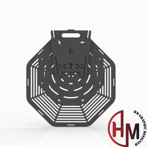 Octagonal Fire Pit Dxf, BBQ , Barbecue Plasma Files , Grill Fire Pit ...