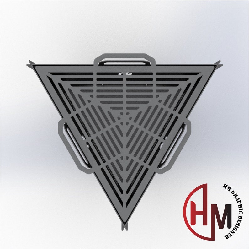Triangle Fire Pit File ,bbq Barbecue Dxf Files for Plasma, Grill Fire ...