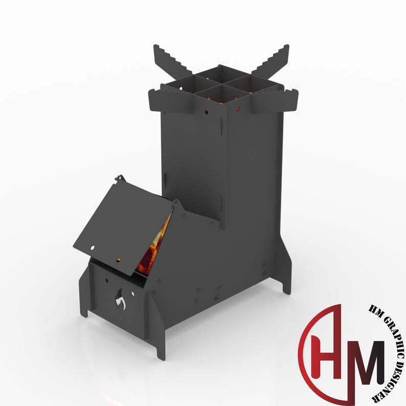 Rocket Stove Fire Pit Dxf, BBQ , Barbecue Plasma Files , Grill Fire Pit ...