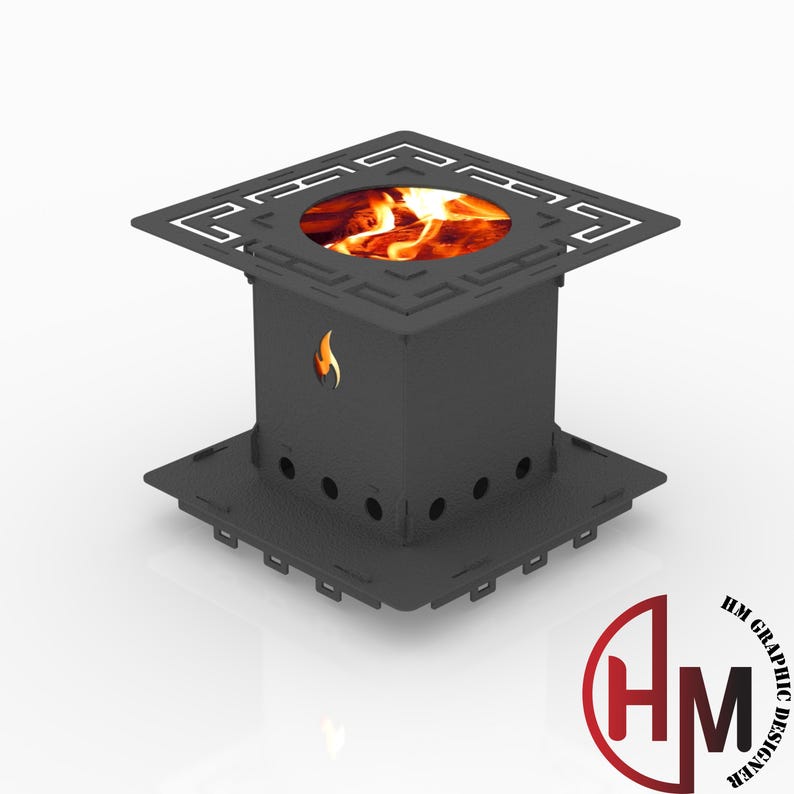 Portable Fire Pit DXF File – CNC / Laser / Plasma Cut Ready - Etsy