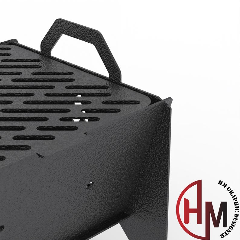 Collapsible Fire Pit BBQ Grill DXF Files for CNC Plasma Laser Cutting ...