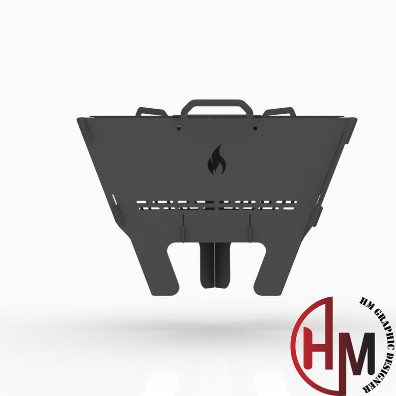 Triangle Fire Pit File ,bbq Barbecue Dxf Files for Plasma, Grill Fire ...