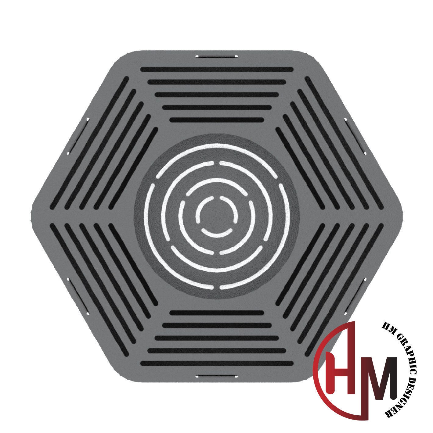 Hexagon Fire Pit File ,bbq Barbecue Dxf Files for Plasma, Grill Fire Pit,cnc ,foldable,plasma ...