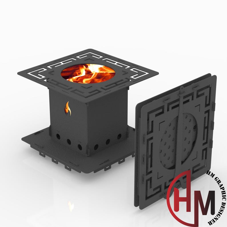 Portable Fire Pit DXF File – CNC / Laser / Plasma Cut Ready - Etsy