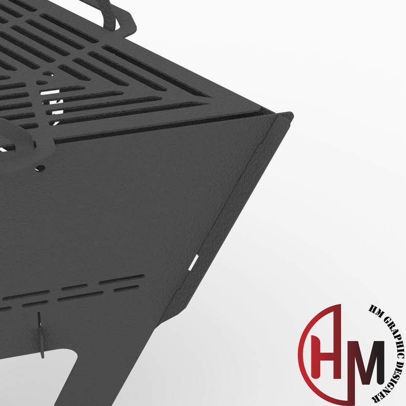 Triangle Fire Pit File ,BBQ, Barbecue Dxf Files for Plasma, Grill Fire ...