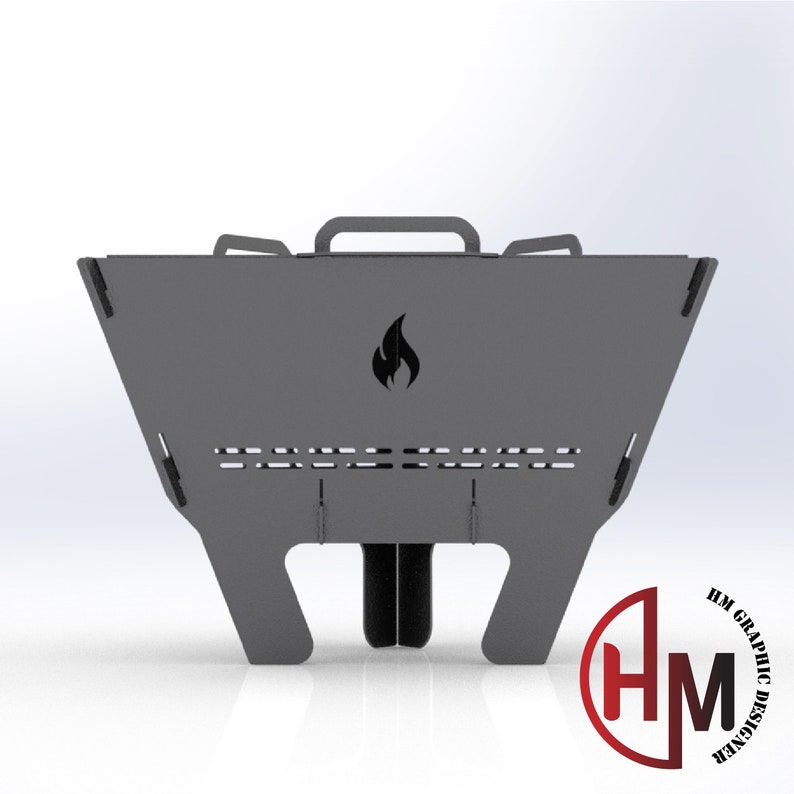 Triangle Fire Pit File ,bbq Barbecue Dxf Files for Plasma, Grill Fire ...