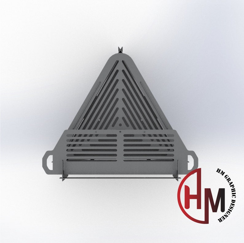 Triangle Fire Pit File ,bbq Barbecue Dxf Files for Plasma, Grill Fire ...