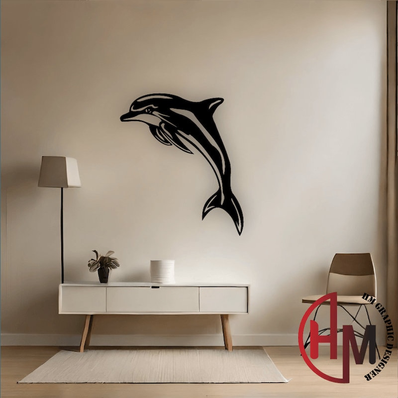Metal Dolphin Logo - Etsy