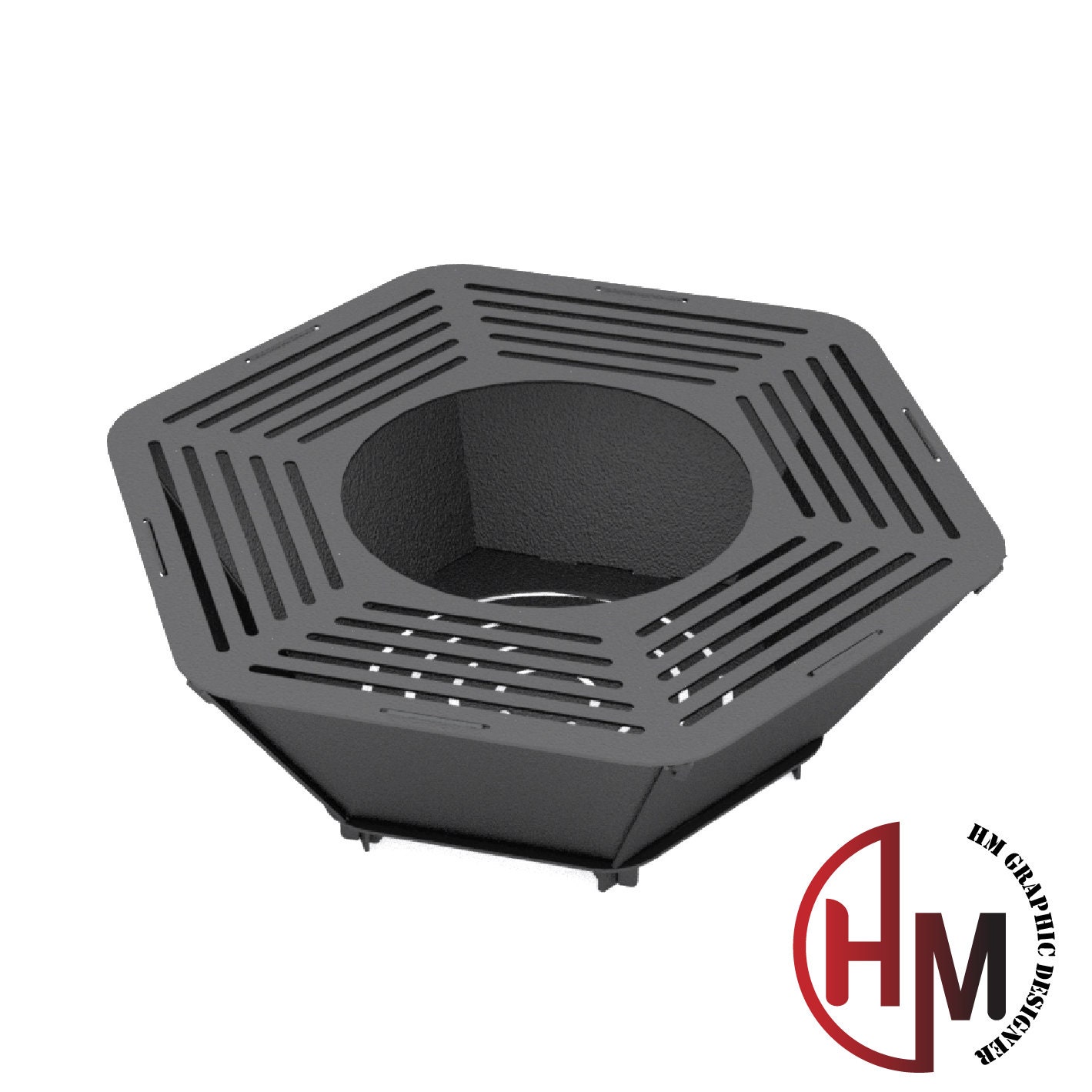 Hexagon Fire Pit File ,bbq Barbecue Dxf Files for Plasma, Grill Fire Pit,cnc ,foldable,plasma ...