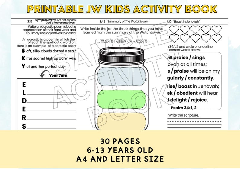 JW Kids Activity Book: Circuit Assembly 2024-2025 (digital Download) - Etsy