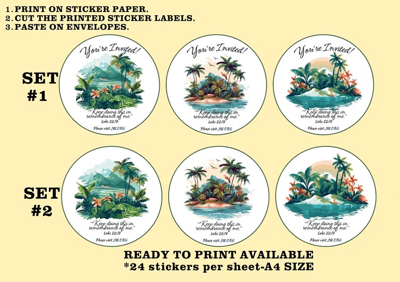 JW Memorial 2025 Stickers_jw Printable Sticker Envelope Labels_10 ...