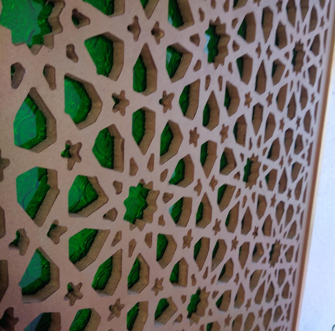 Wooden Mashrabiya Design, Geometric Wall Hanging, Arabic Wall Art ...