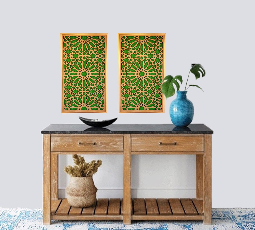 Moroccan Wall Decor, Carved Wood Wall Art,arabesque Wood Panel, Moro ...