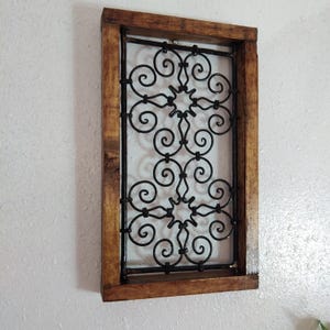 Maroccan Architectural Wrought Iron Grille , Antique Wrought Iron and ...