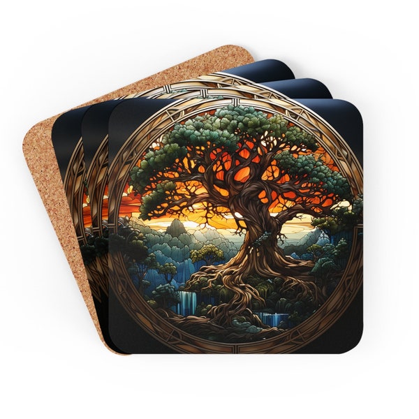 Tree of Life Coaster - Etsy