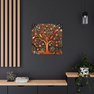Aboriginal Canvas, Aboriginal Tree With Birds,indigenous Art ...