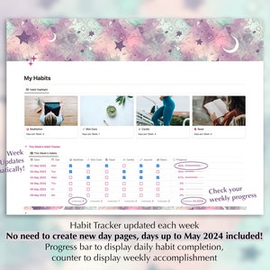 Pastel Galaxy Notion Template, Functional All-in-one Aesthetic Template ...