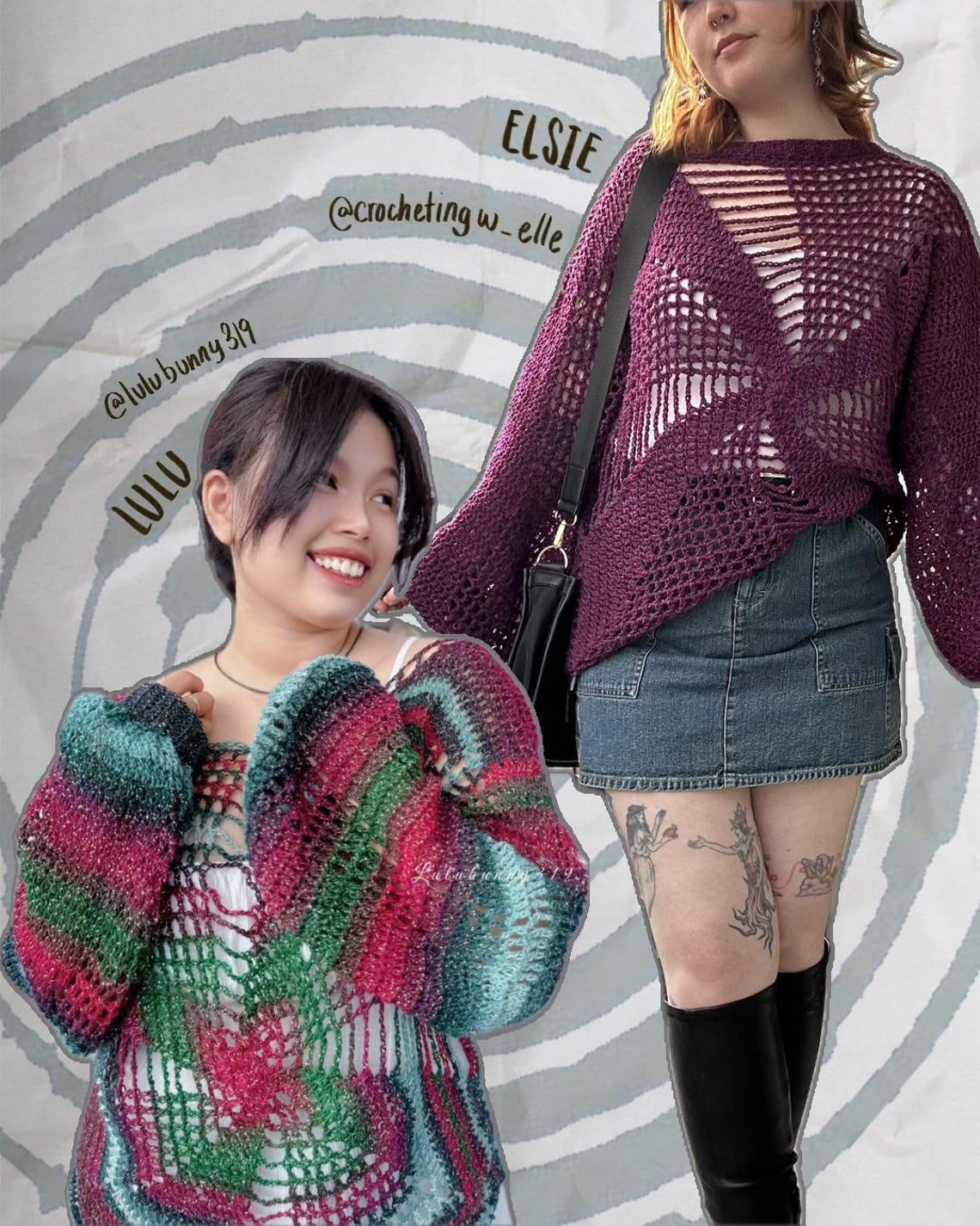 Alimpuyo Distressed Sweater Crochet Pattern - Etsy