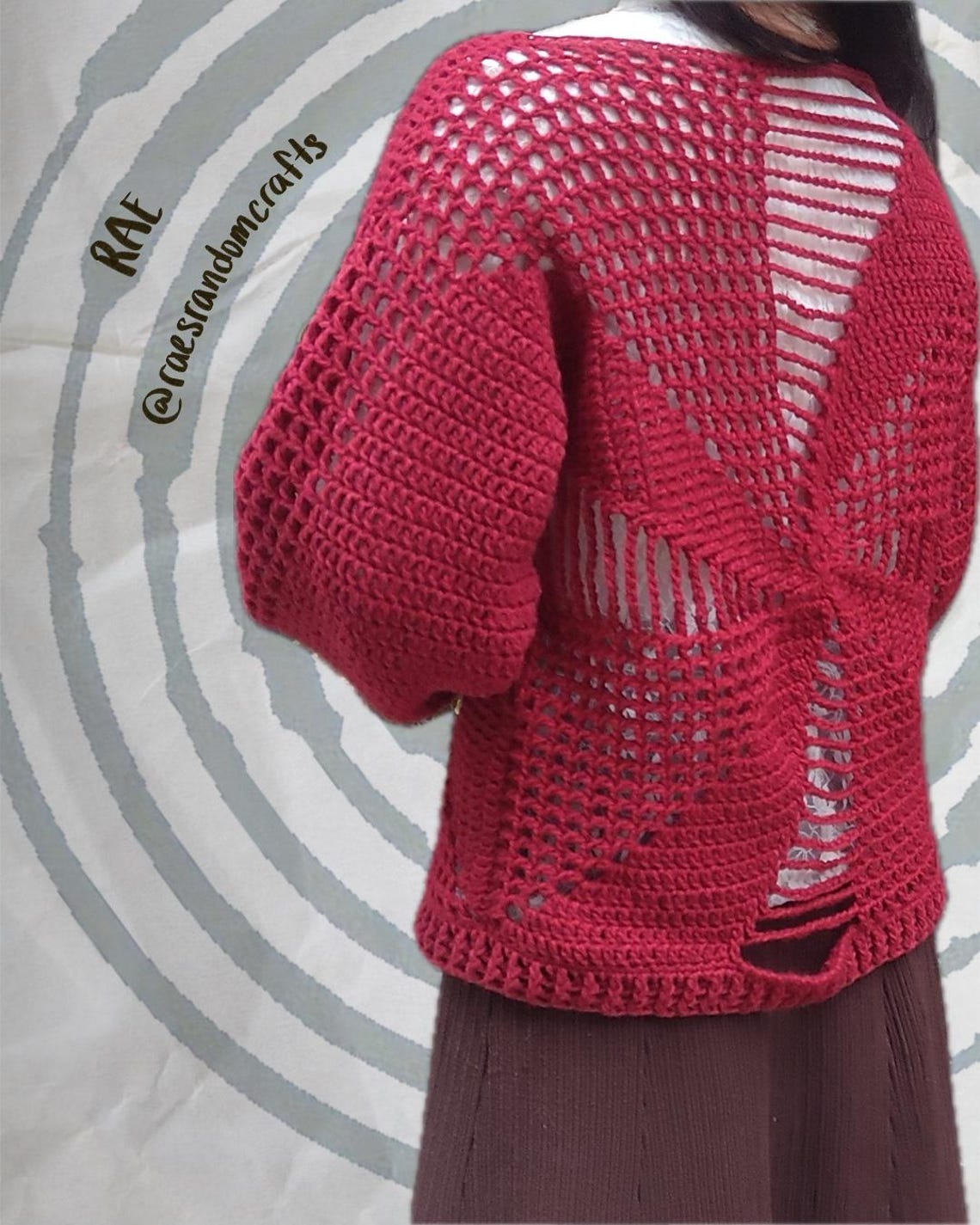 Alimpuyo Distressed Sweater Crochet Pattern - Etsy