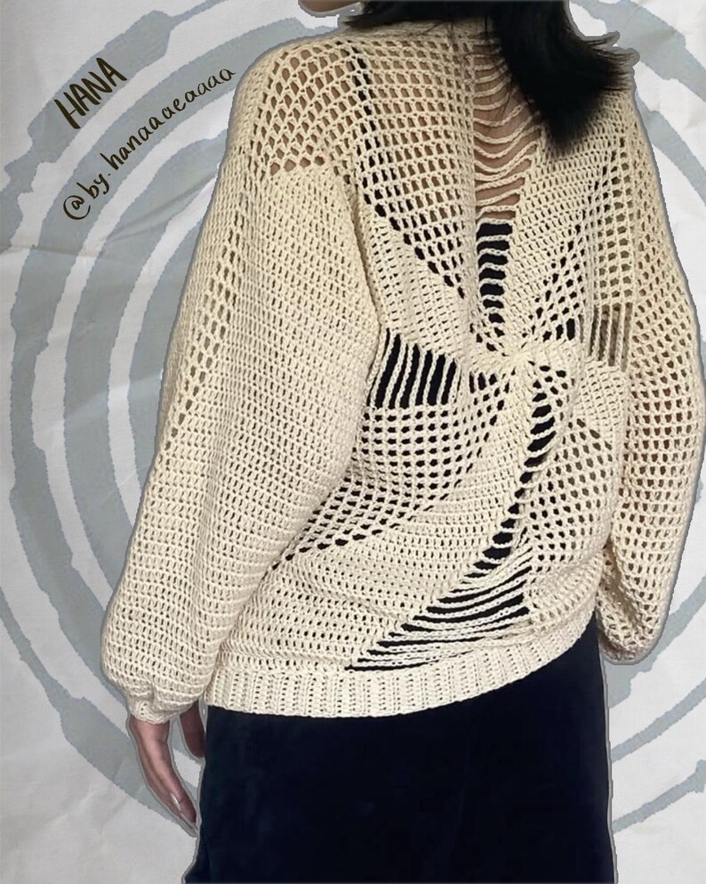 Alimpuyo Distressed Sweater Crochet Pattern - Etsy