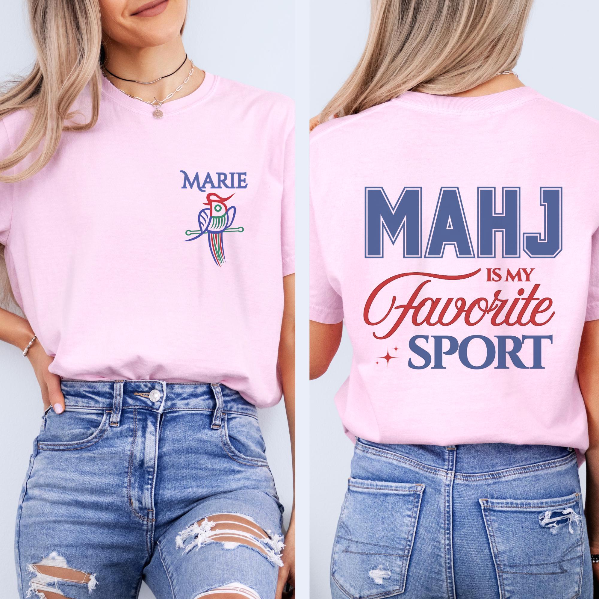 Custom Mahjong Tshirt Tournament Mahjong Club Shirt Name Tee Social ...