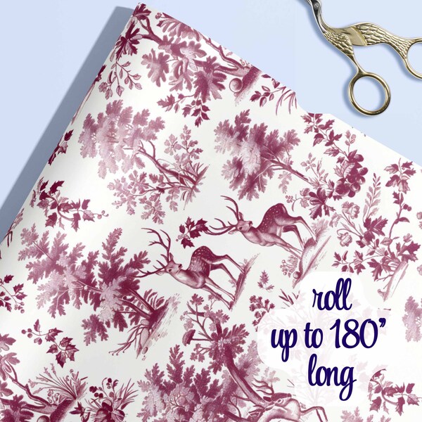 Red Toile Paper - Etsy