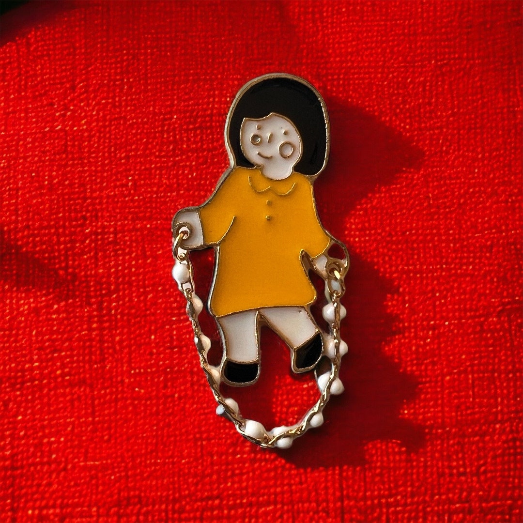 Girl Jump Roping Pin - Skipping Into Joy: Unisex, Women's, Men's ...
