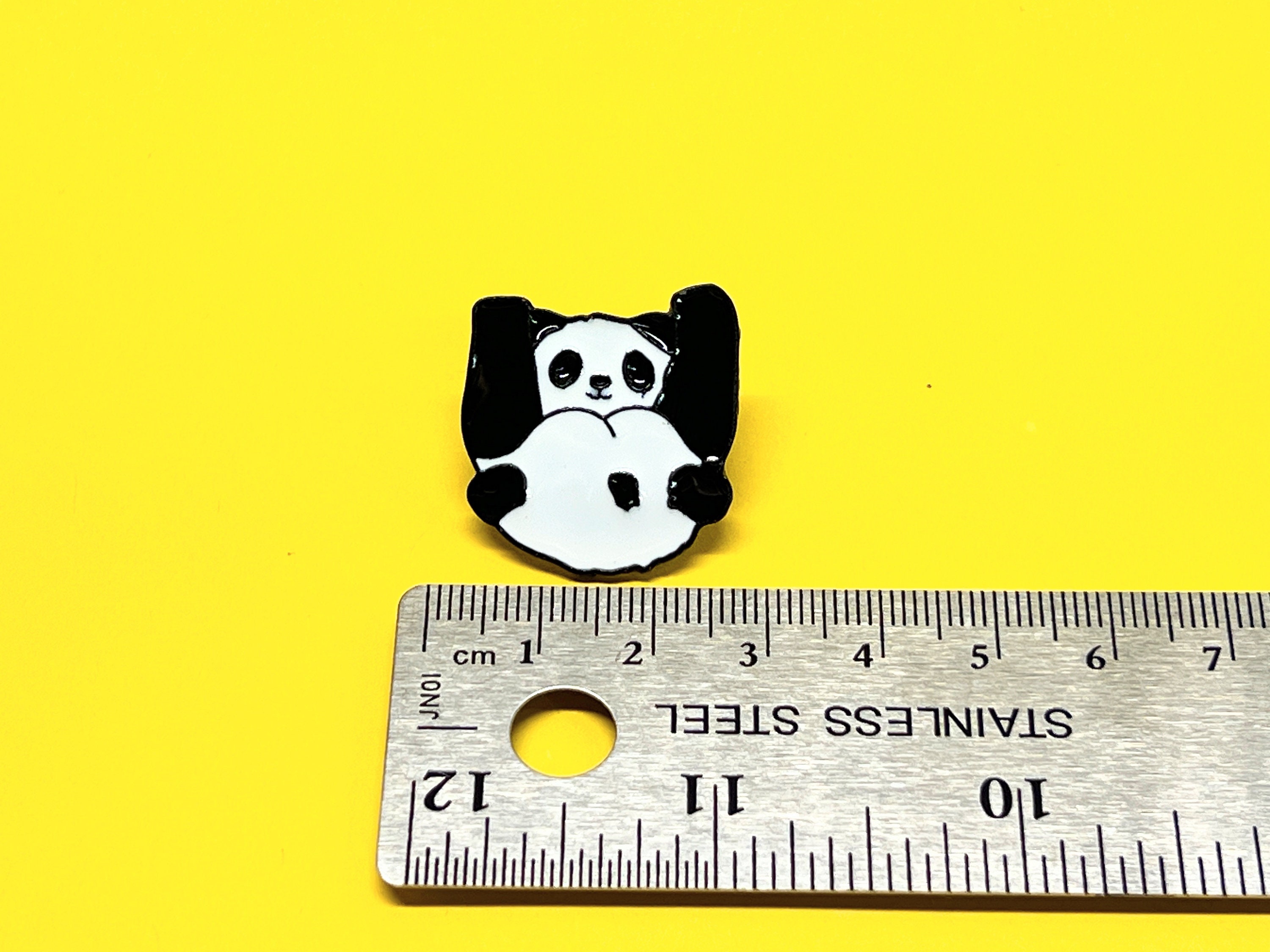 Playful Bending Panda Pin Unisex Women's Men's - Etsy