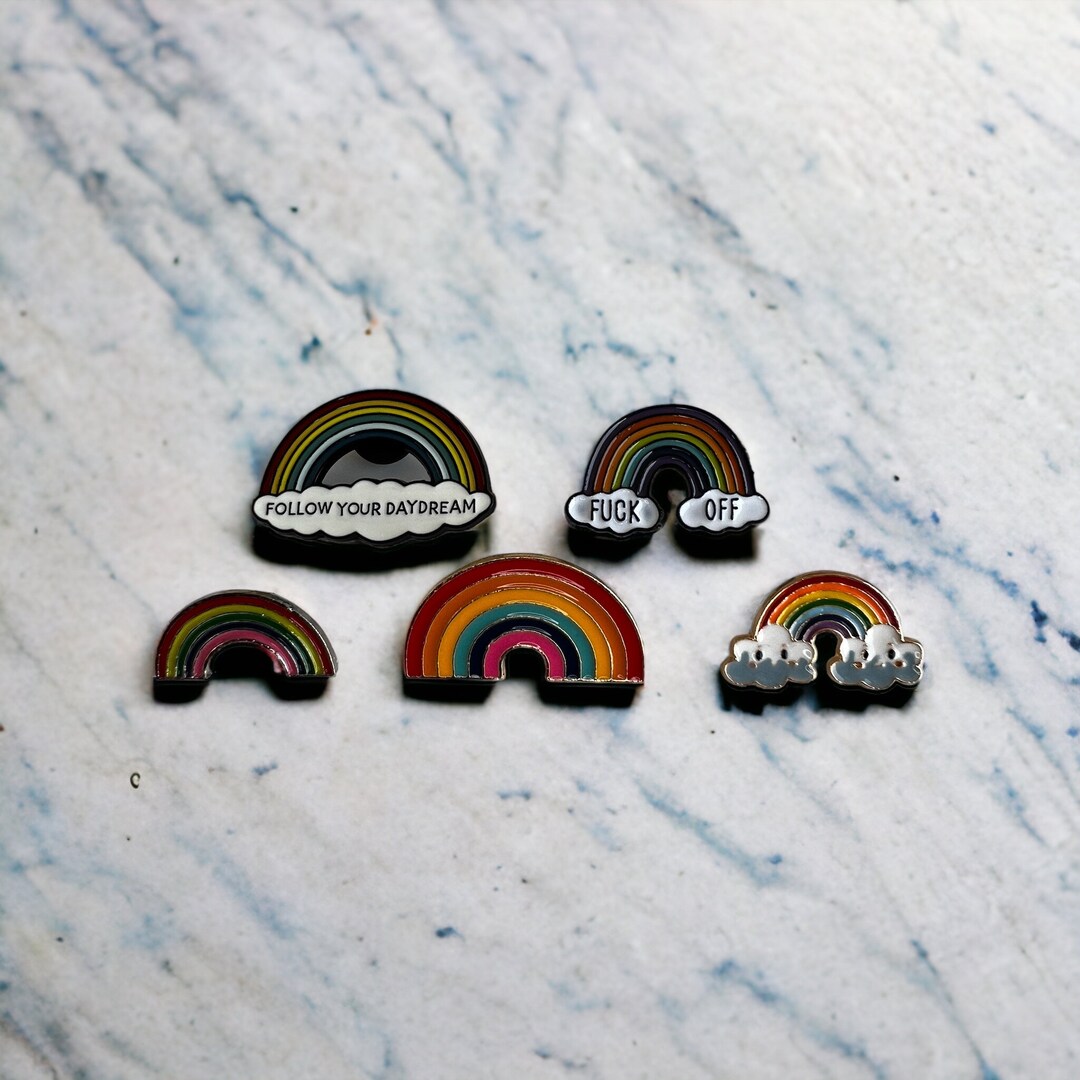 Rainbow Pride LGBTQIA+ Pin - Embrace the Colors of Love: Unisex, Women ...