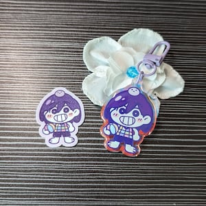 OMORI Rainbow Acrylic Epoxy Keychains OMORI, Aubrey, Kel, Hero, Mari ...
