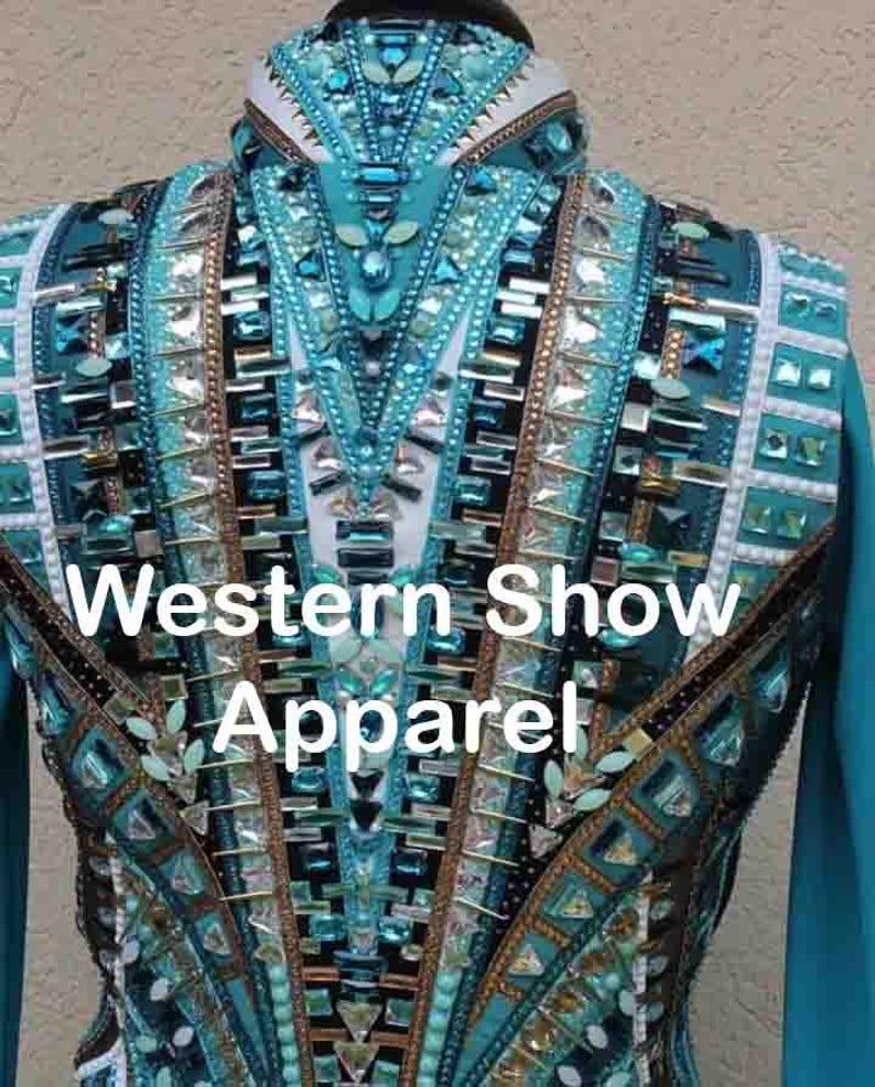 Vest With Shirt Western Custom Rodeo Queen Jacket, Showmanship ...