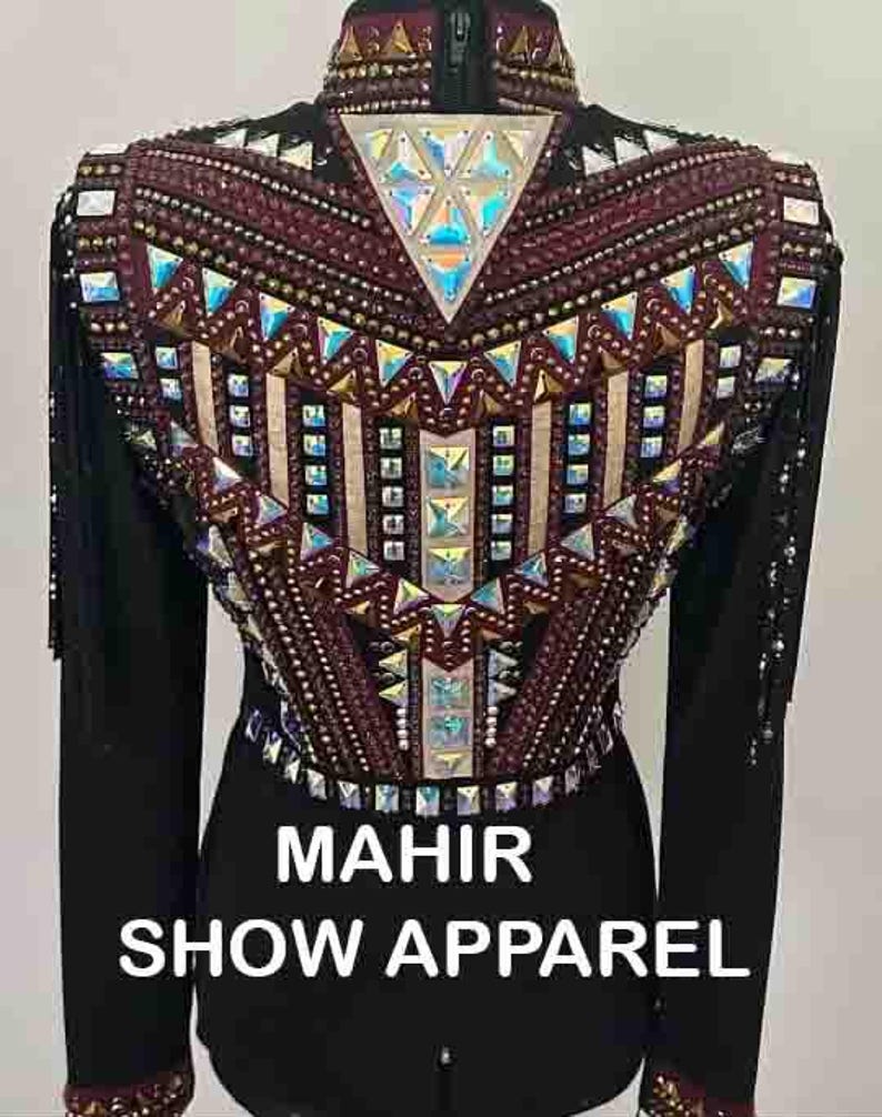 Bolero With Shirt Western Custom Rodeo Queen Bolero, Showmanship ...