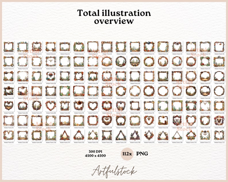 Western Frame Clipart, PNG Western Clipart, Western Clipart, Western ...