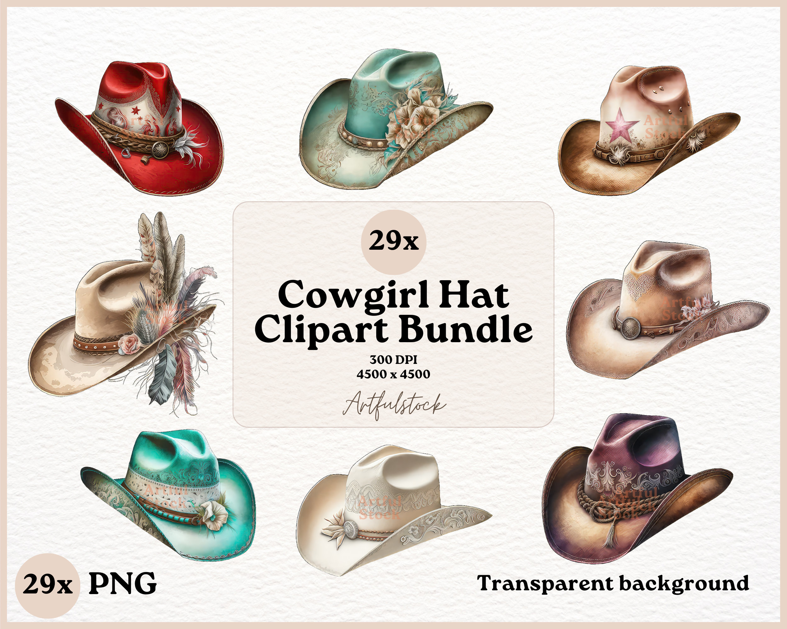 Cowgirl Hat Clip Art