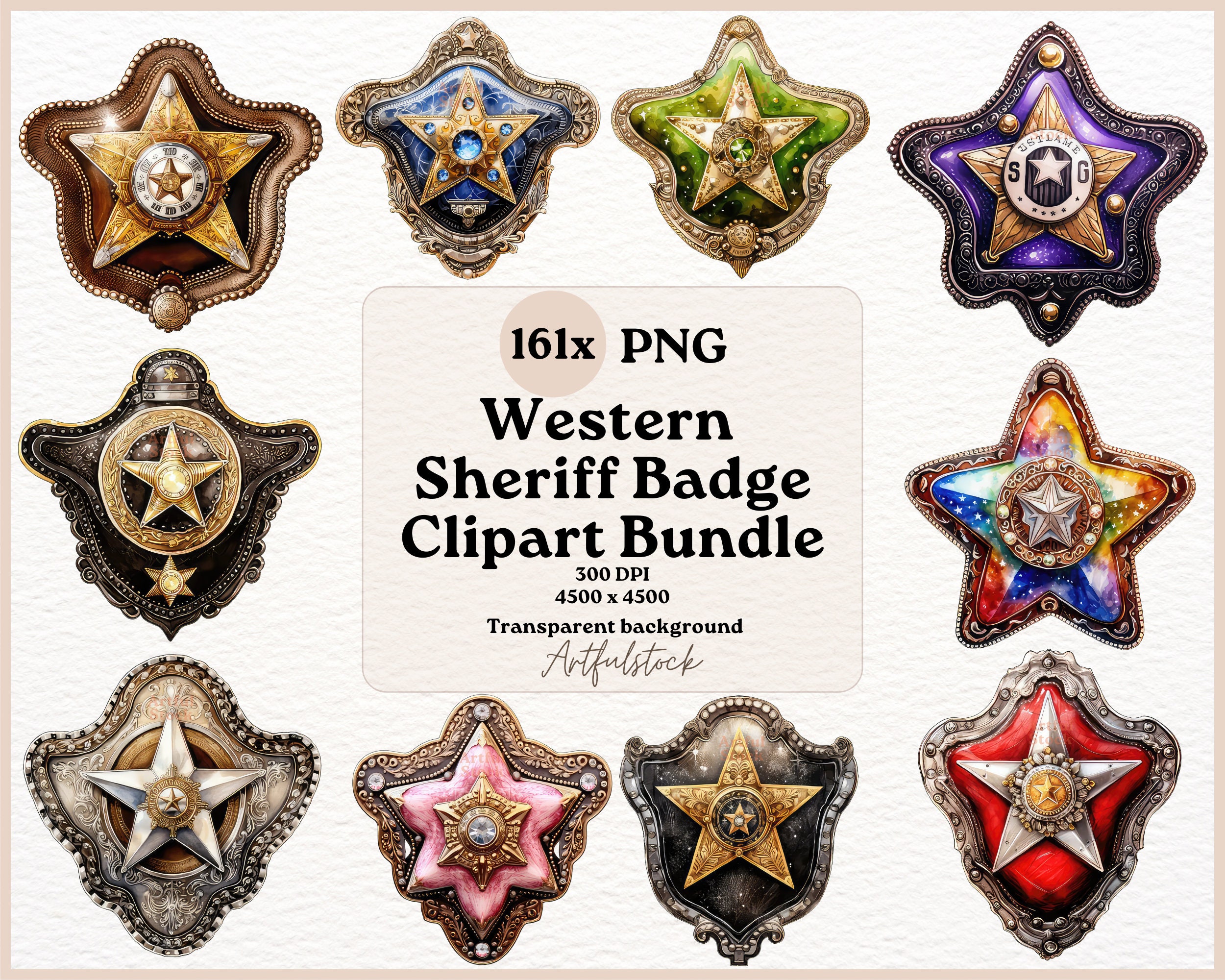 161x Western Sheriff Badge Clipart, Sheriff Badge PNG, Sheriff Star ...