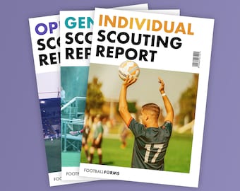 Opposition Football Scouting Report Template - Professional/advanced ...