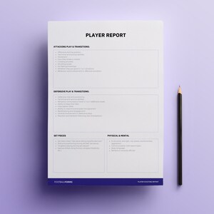 Individual Football Player Scouting Report Template - Advanced ...