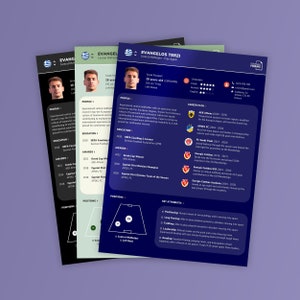 Football Player Resume Template - Pro CV Template for Athletes - Etsy