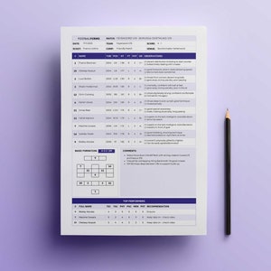 General Football Scouting Report Template - Basic Scout Report - Etsy