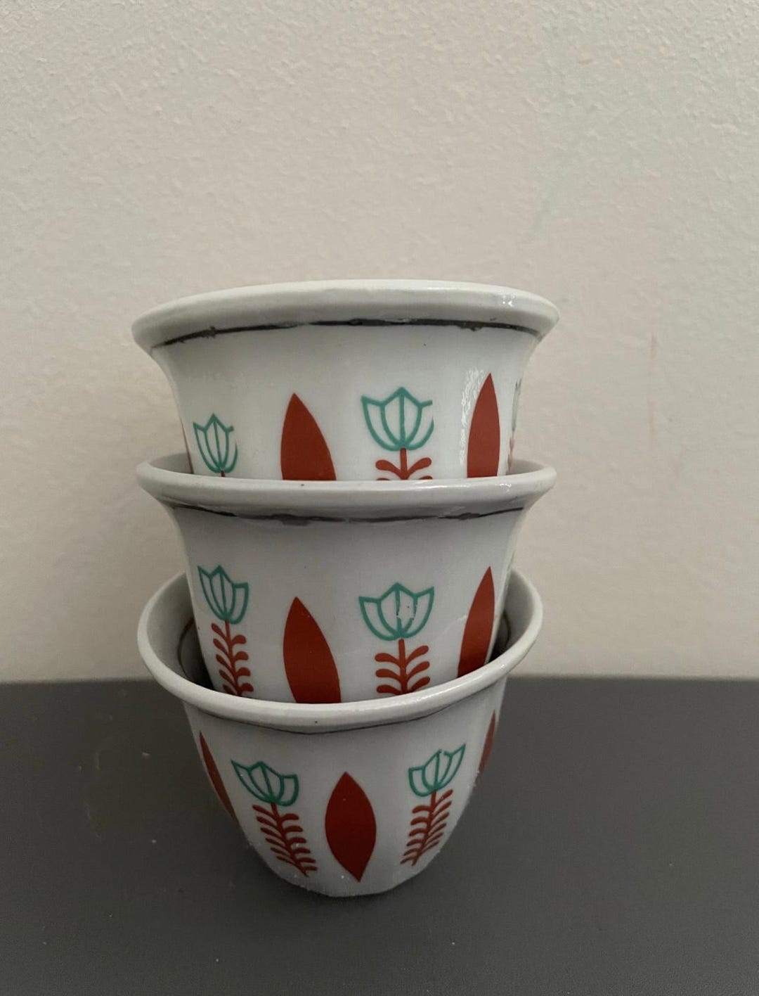 Traditional Lebanese Coffee Cups || Blue or Red or Green Color || 50 Ml ...