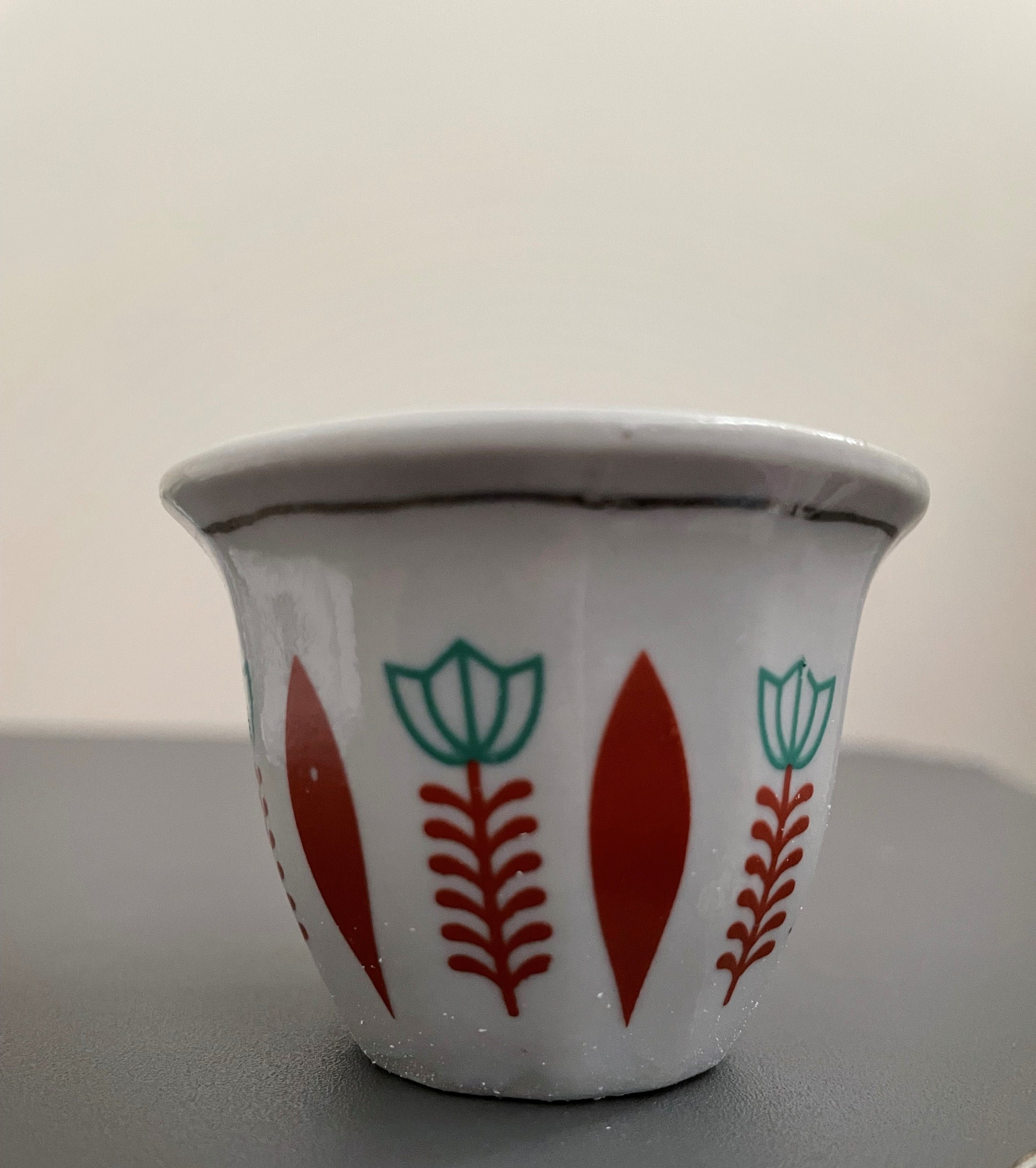 Traditional Lebanese Coffee Cups Red Color 50 Ml 3 - Etsy