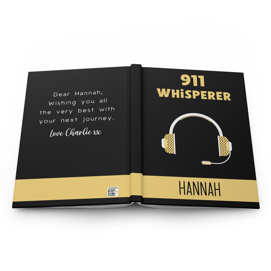 Personalized 911 Dispatcher Notebook Journal Gift, Funny Police ...