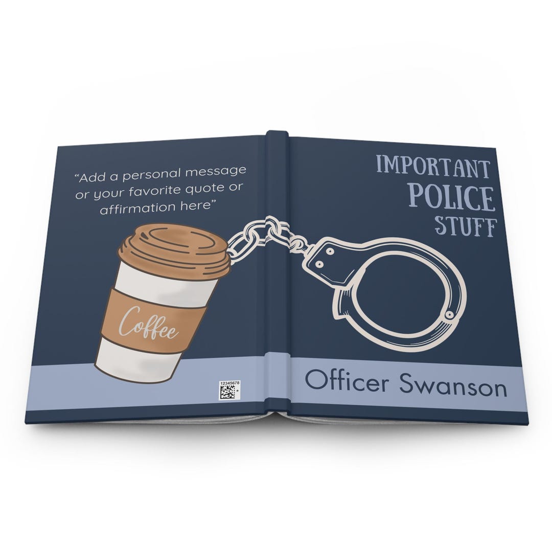 PERSONALIZED POLICE OFFICER Notebook Journal, Passing Out Parade Gift ...