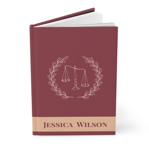 PERSONALIZED LAW STUDENT Lawyer Graduation Journal Notebook, Bar Exam ...