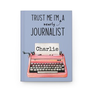 PERSONALIZED JOURNALIST GRADUATION Journal Notebook, Custom Journalism ...