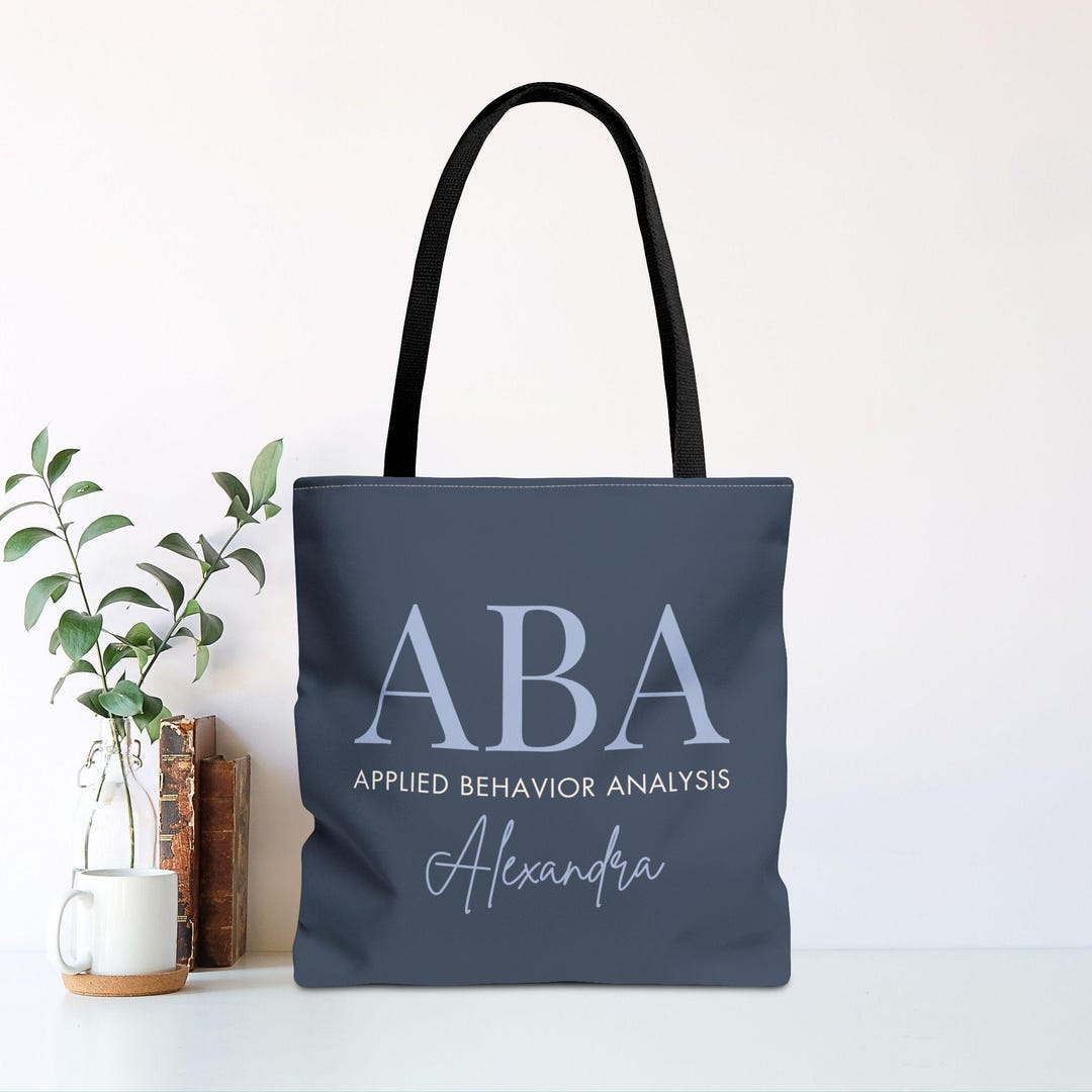 Personalized ABA Tote Bag, Custom Applied Behavior Analysis Student ...