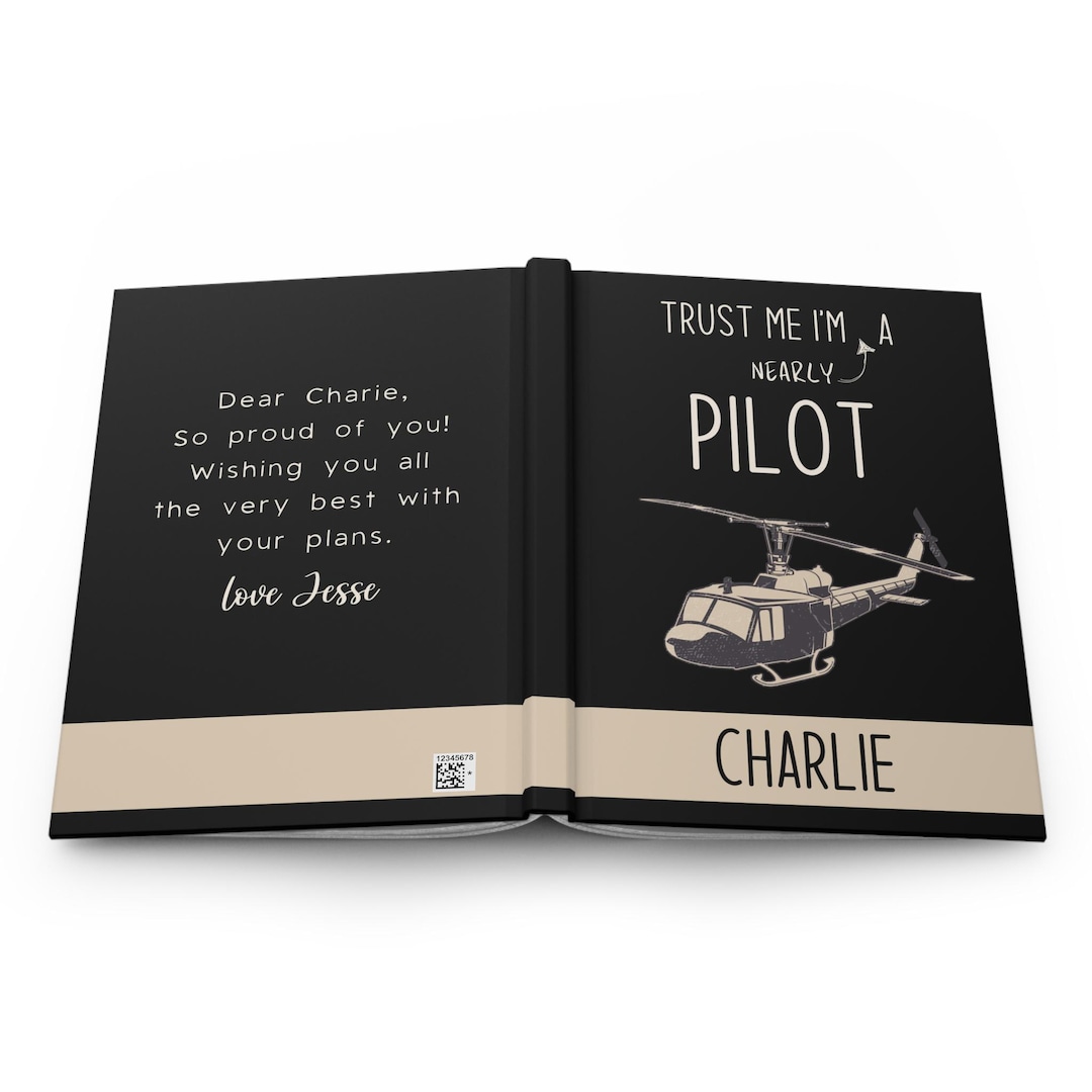 PERSONALIZED HELICOPTER PILOT School Journal Notebook, Helicopter ...