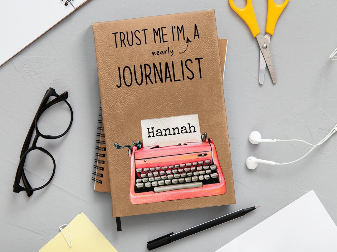 PERSONALIZED JOURNALIST GRADUATION Journal Notebook, Custom Journalism ...