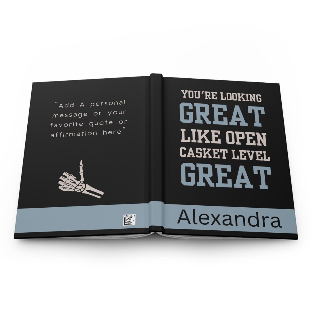 PERSONALIZED MORTICIAN GRADUATION Journal Notebook, Funeral Director ...