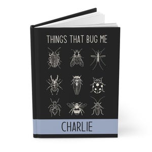 PERSONALIZED ENTOMOLOGY LOGBOOK Notebook, Custom Entomologist ...